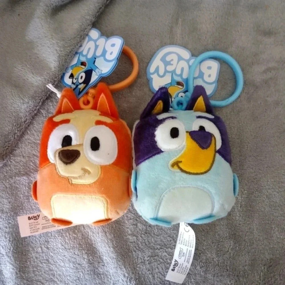 Bluey | Toys | Bluey Bingo Squishmallow Mini Keychain Lanyard Two Piece ...